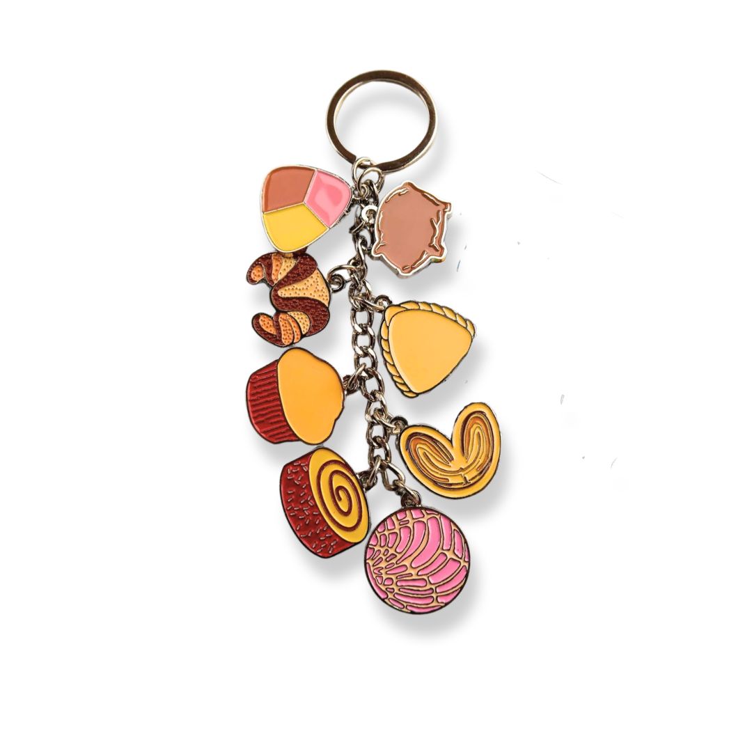 Keychain 8pc Pan Dulce Silver – Me vale creations